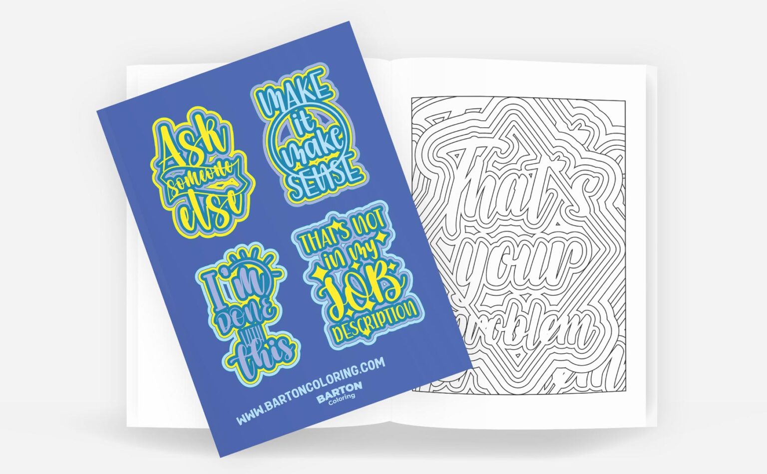 Things I Want To Say At Work But Can’t - BARTON Coloring